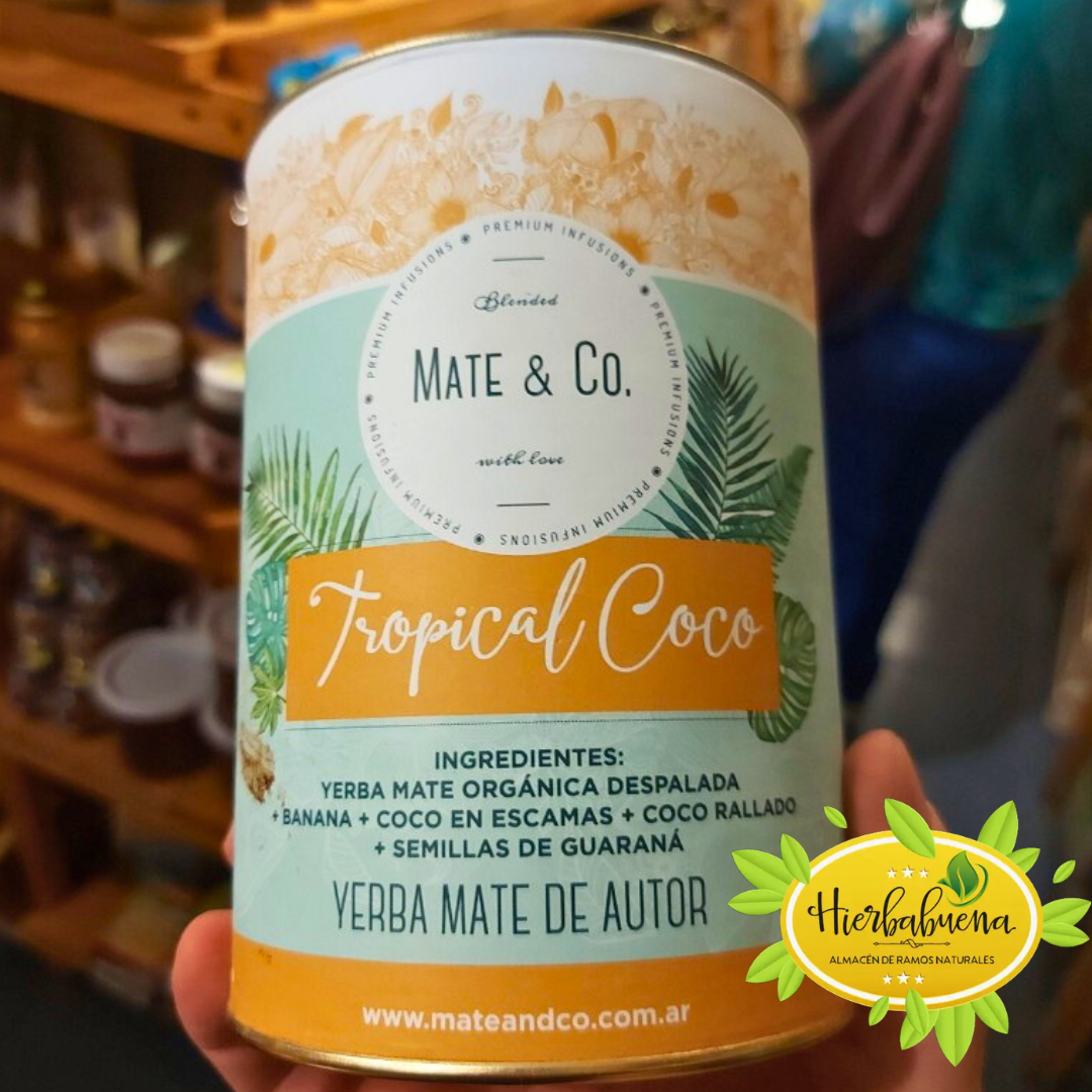 YERBA MATE TROPICAL COCO 250 GR. MATE & CO – Hierbabuena Almacén De ...