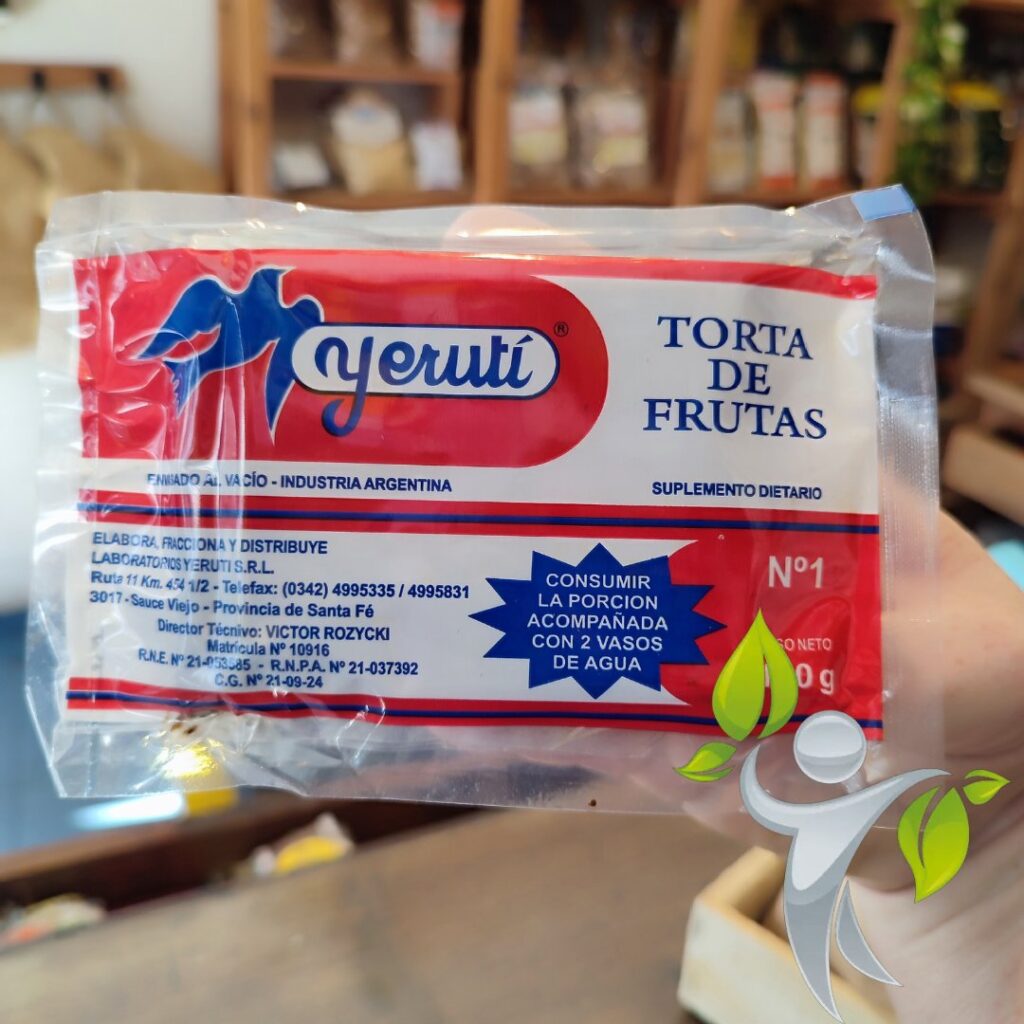 TORTA DE FRUTAS 100 GR. YERUTI – Hierbabuena Almacén De Ramos Naturales