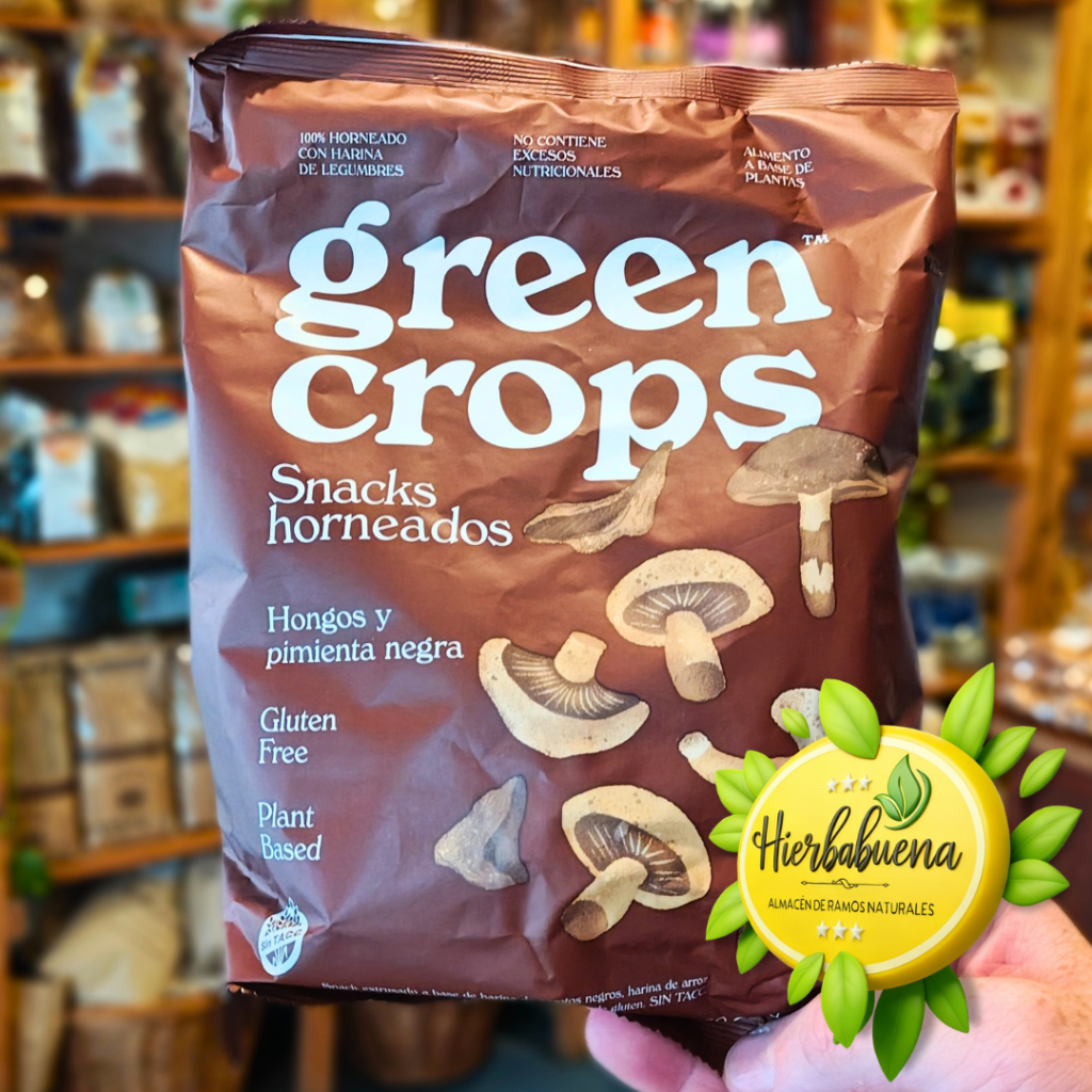 SNACKS HORNEADOS HONGOS Y PIMIENTA NEGRA 95 GR. GREEN CROPS ...