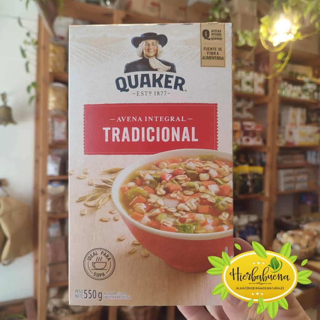AVENA INTEGRAL TRADICIONAL 550 GR. QUAKER – Hierbabuena Almacén De ...