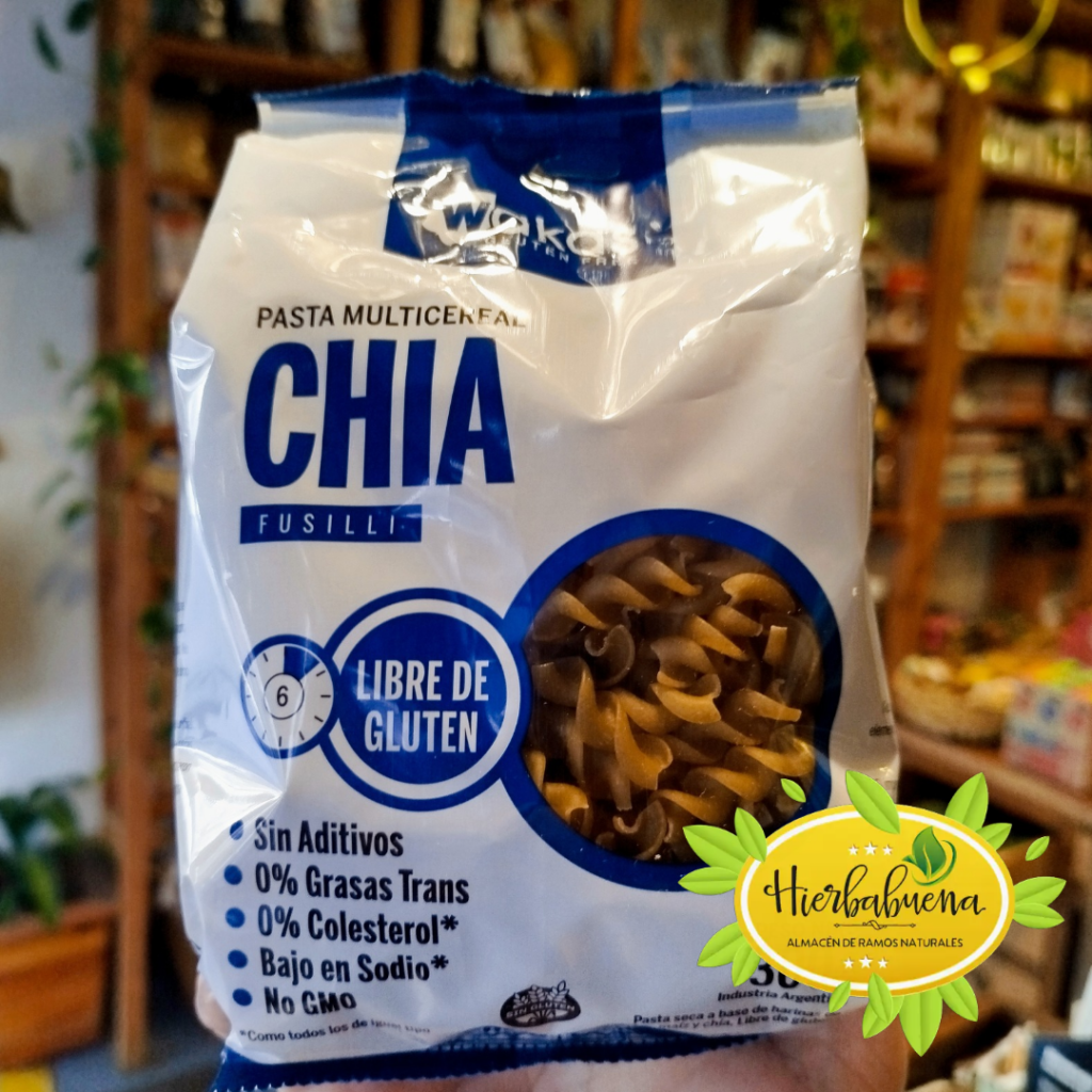 PASTA MULTICEREAL CON CHIA 300 GR. WAKAS – Hierbabuena Almacén De Ramos ...